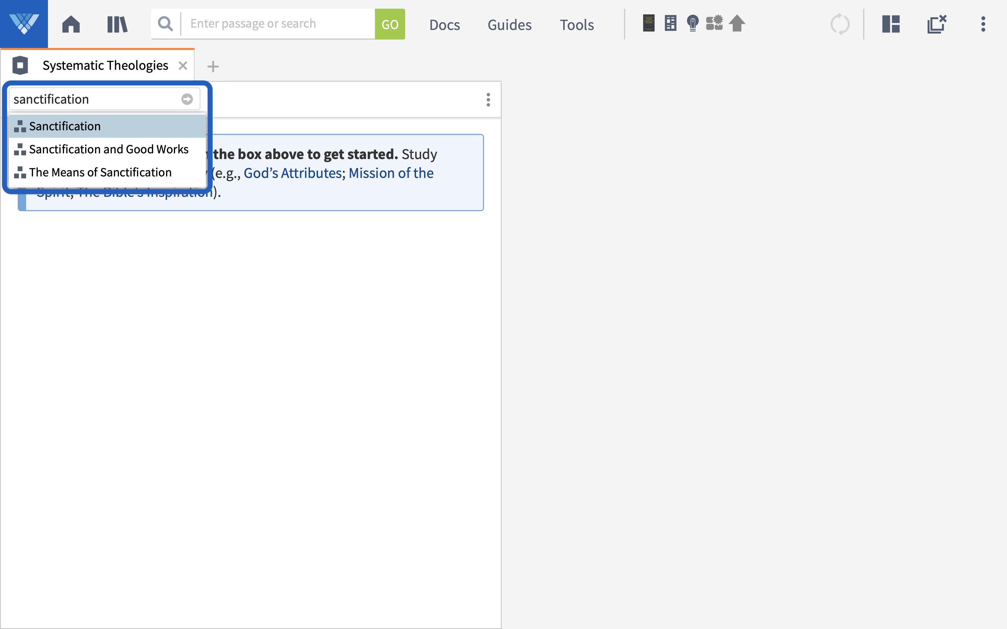 Systematic Theologies Guide Section – Verbum Support