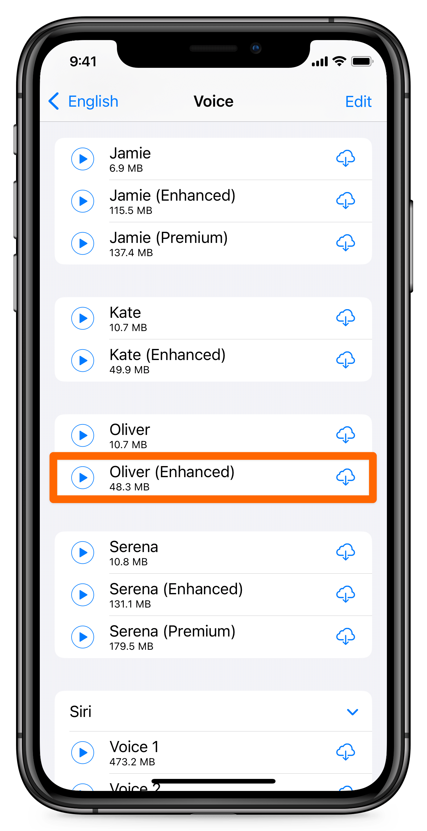 Verbum Mobile - How do I set up enhanced voices in iOS? – Verbum Support